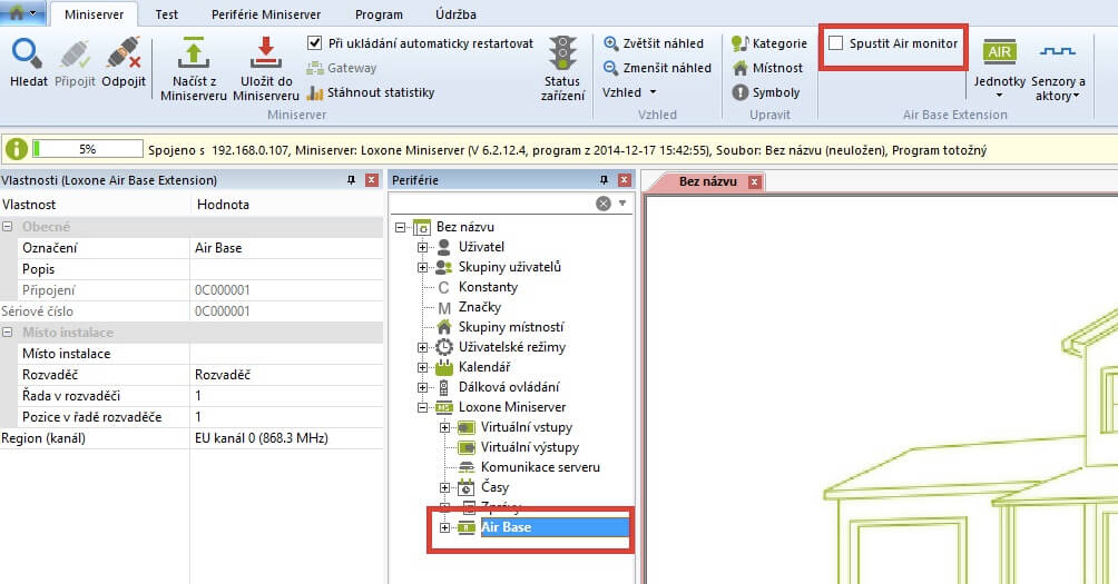 Technická dokumentace ke IR Control Air | Loxone