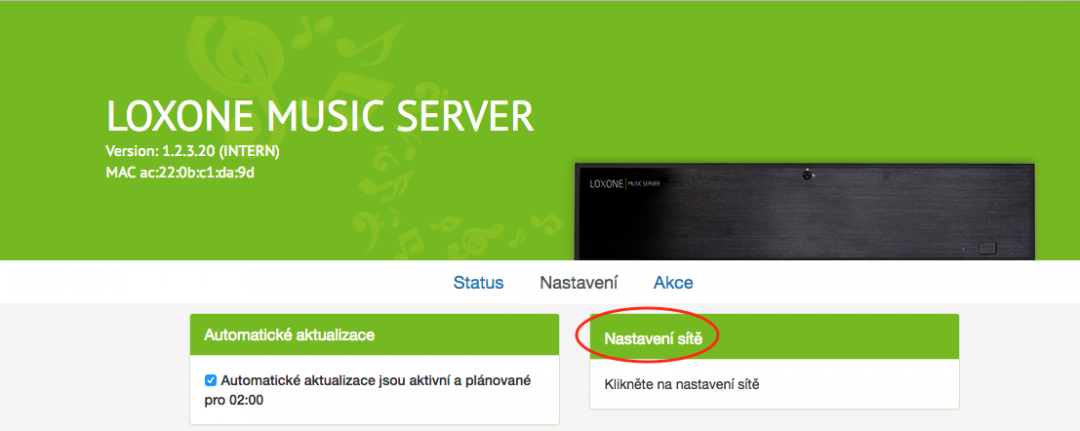 Loxone Music Server - Loxone dokumentace