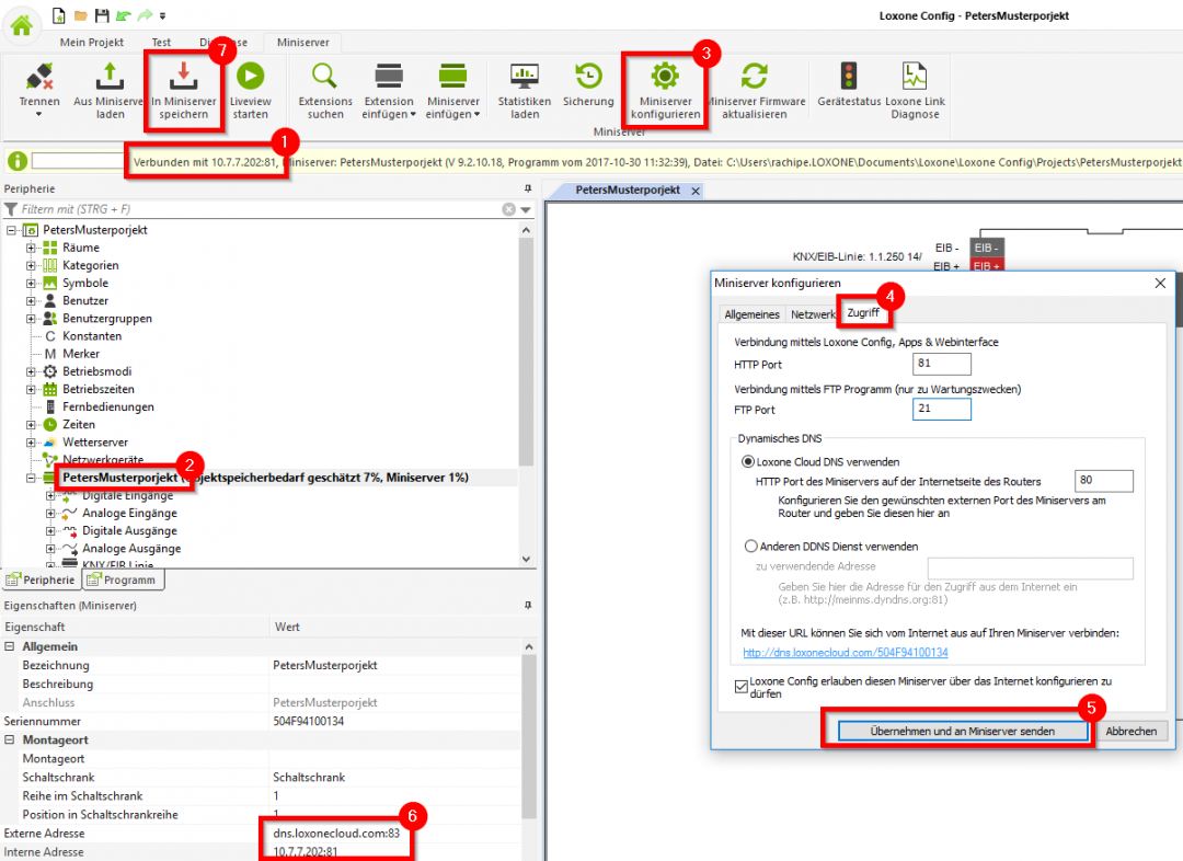 Erstkonfiguration Miniserver - Loxone Dokumentation