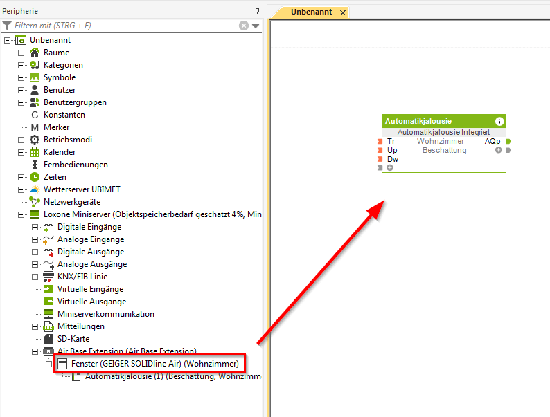 Inbetriebnahme Rohrmotor Solidline Air - Loxone Dokumentation