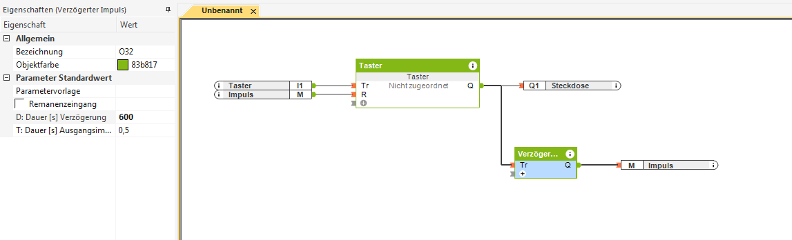 Dokumentation - Verzögerter Impuls | Loxone