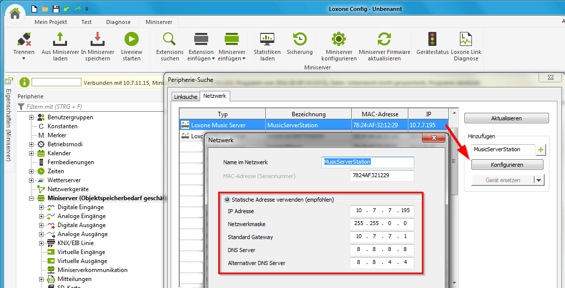 Loxone Music Server - Loxone Dokumentation