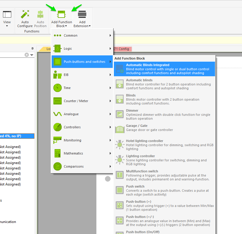 Documentation - Starting a Configuration | Loxone