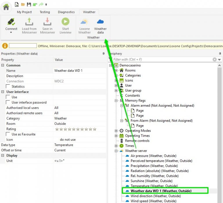 Documentation - Weather Service | Loxone