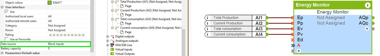 Documentation - Loxone Config - Energy Monitor function block