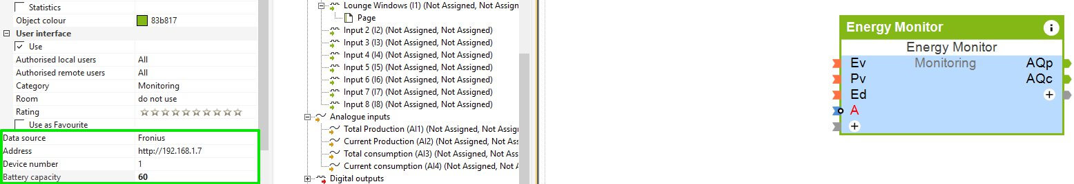 Documentation - Loxone Config - Energy Monitor function block