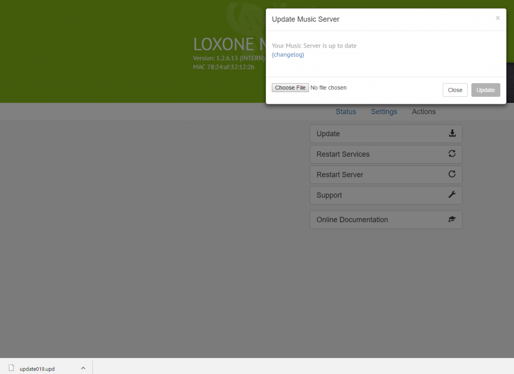 Documentation - Loxone Music Server