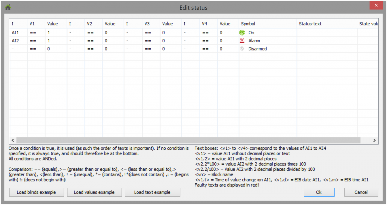 Documentation - Status | Loxone