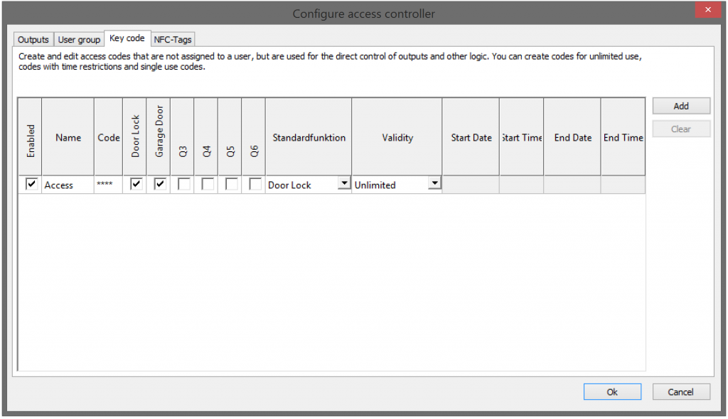 Documentation - Authentication NFC Code Touch | Loxone