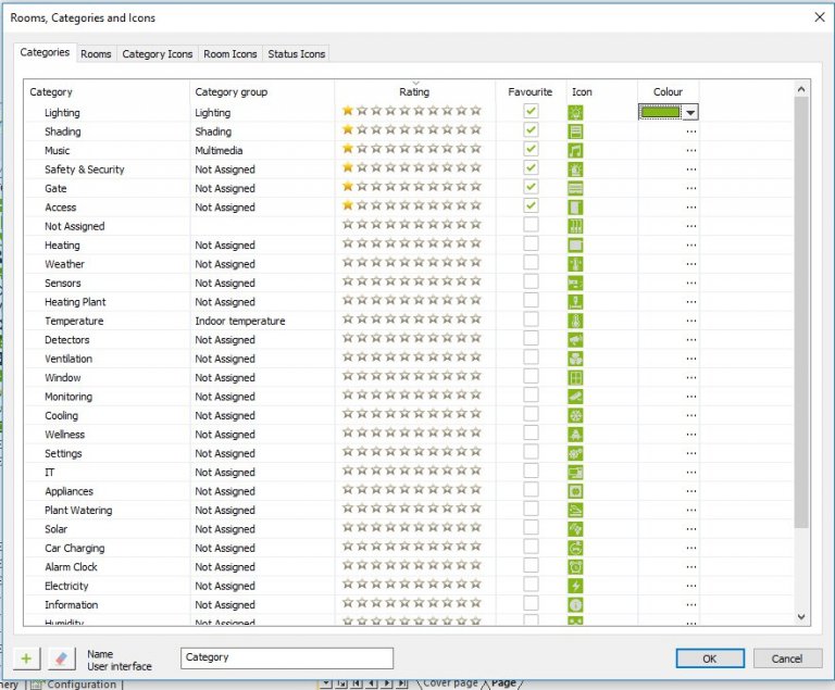 Documentation - Rooms and Categories | Loxone