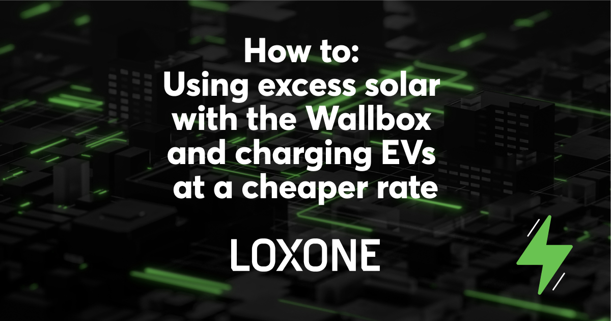 Documentation - Using excess solar with the Wallbox and charging EVs at ...