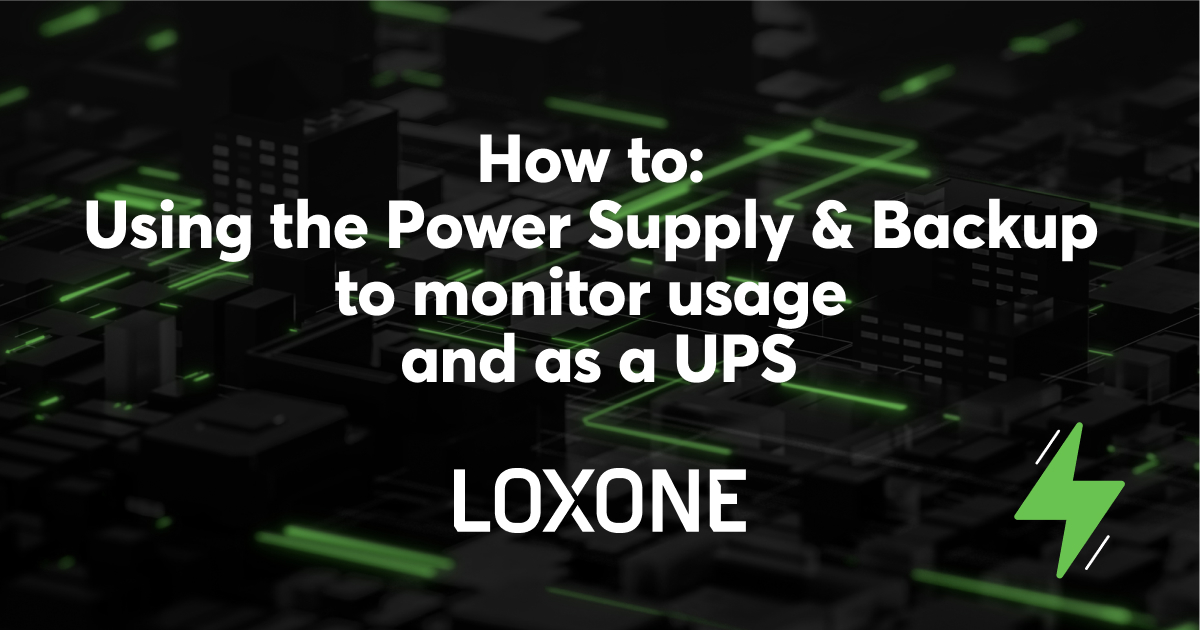 Documentation - Using the Power Supply & Backup to monitor usage and as ...