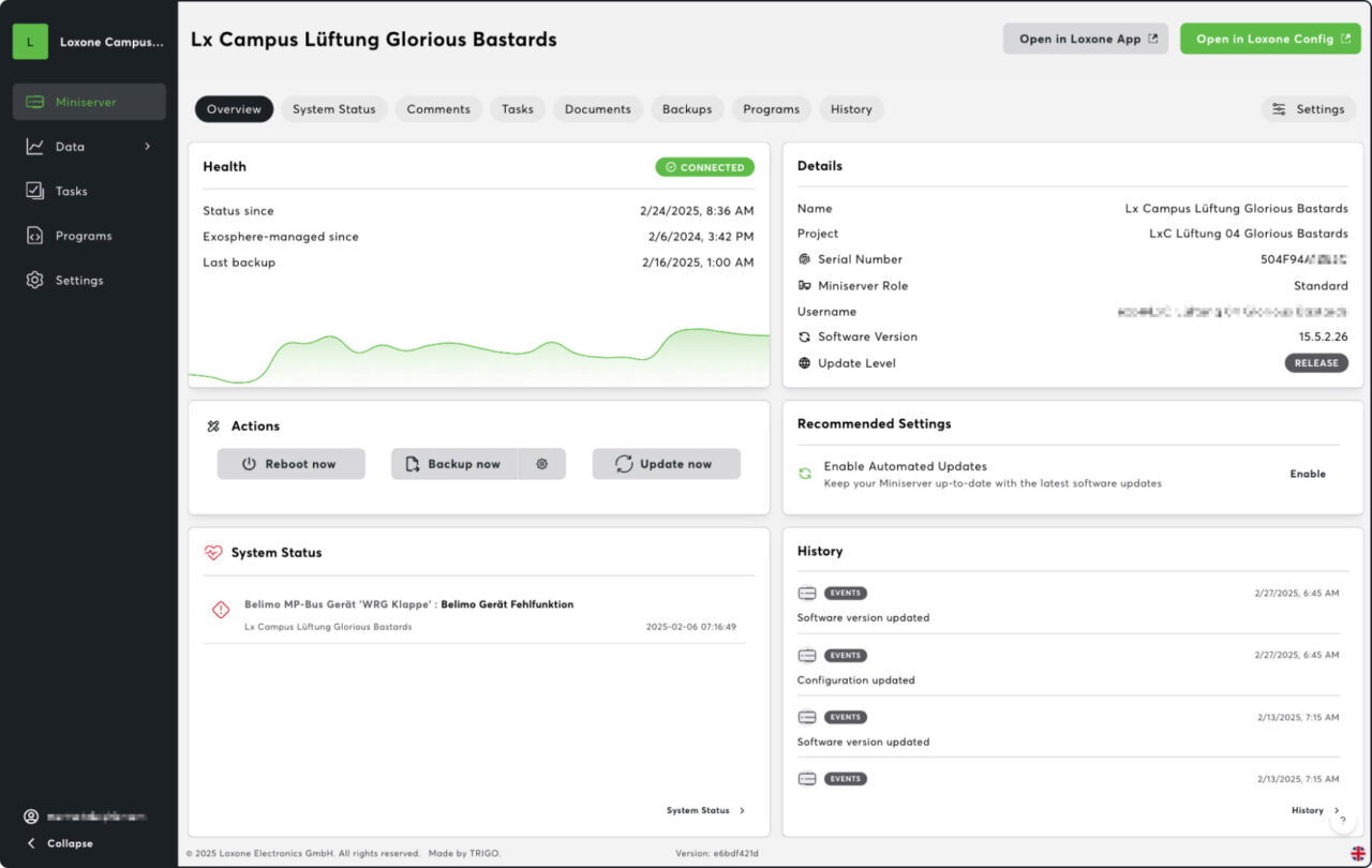 Blog - New: Loxone Config & App 15.5 | Loxone