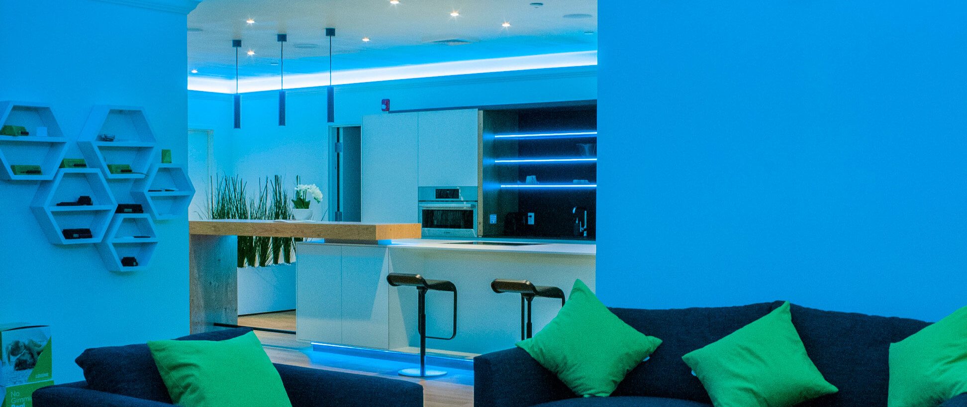 Smart lighting controls with Loxone LED lighting system