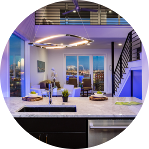 Smart lighting controls with Loxone LED lighting system