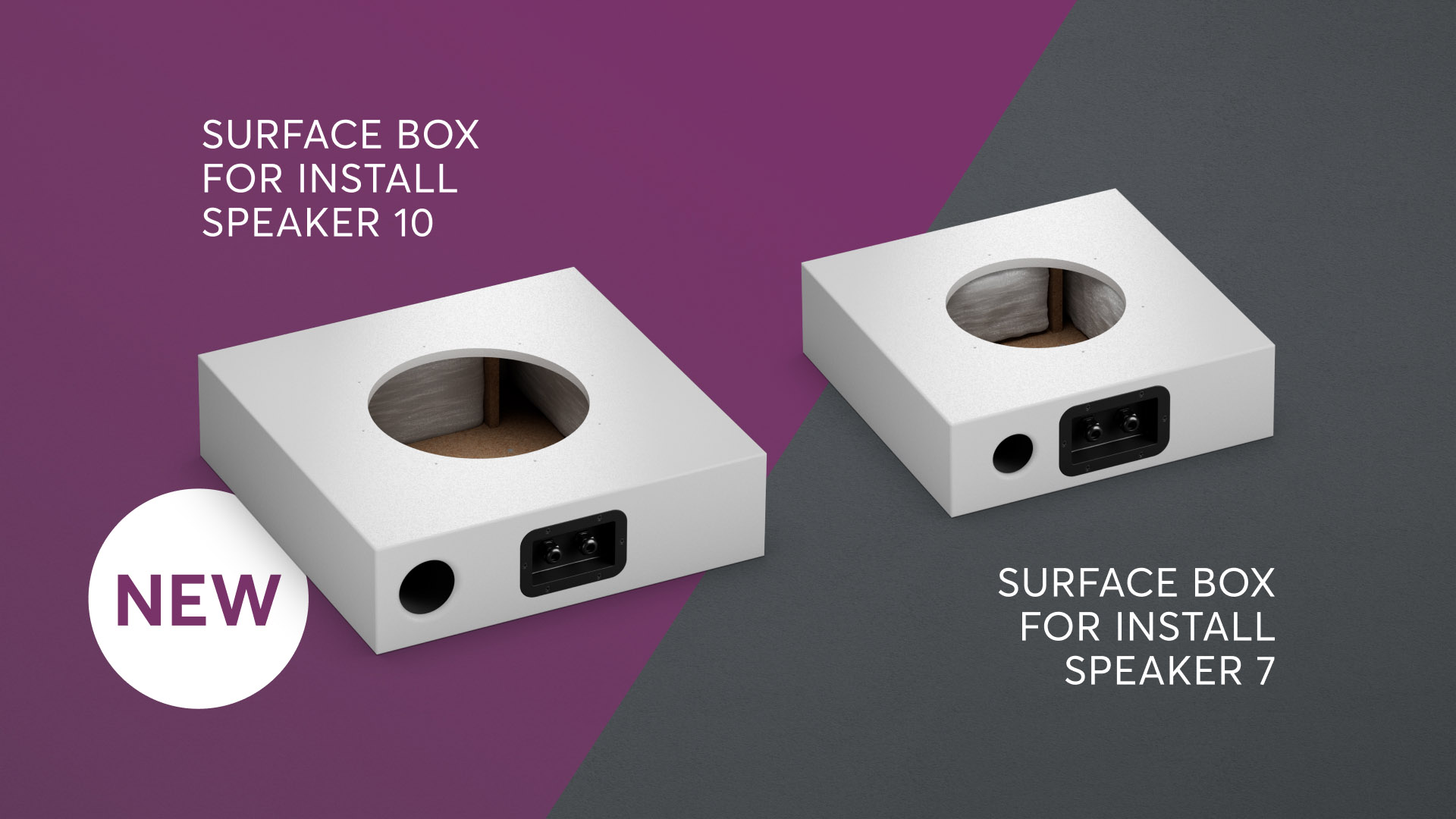 NEW: White Mounting Boxes for 7" and 10" Install Speaker - Loxone Blog