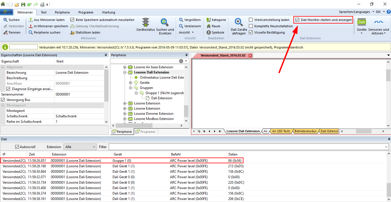 DALI Extension - Loxone