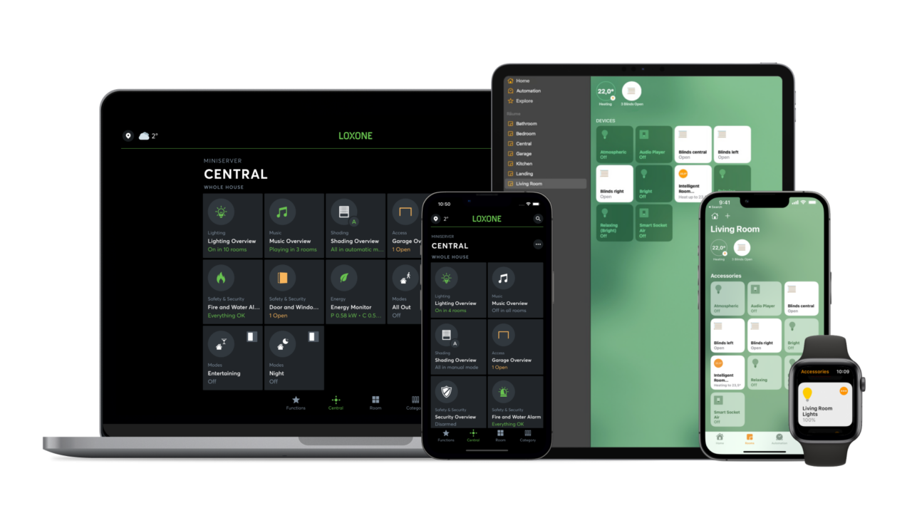 Smart Homes et Smart Buildings : solution domotique et immotique Loxone