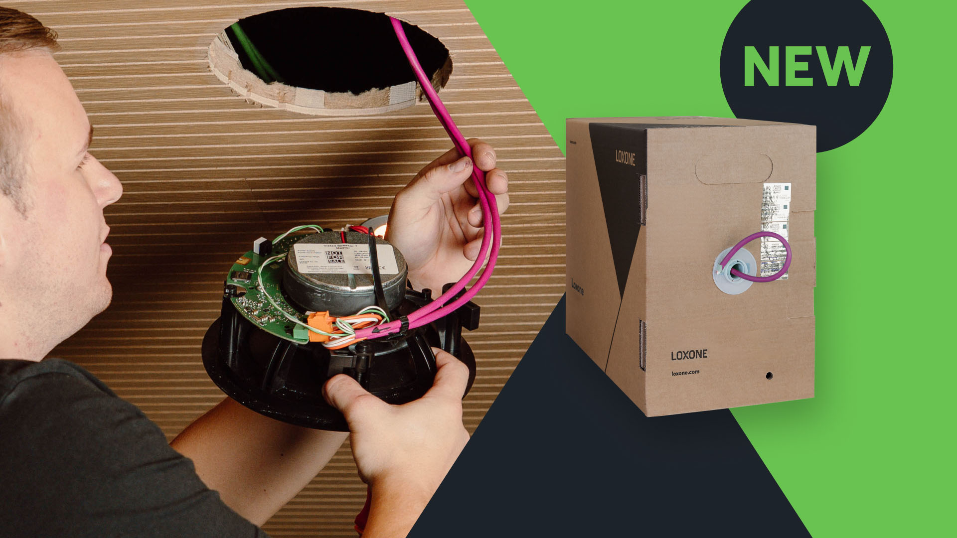 Câble audio efficace pour enceintes - FRFR Loxone
