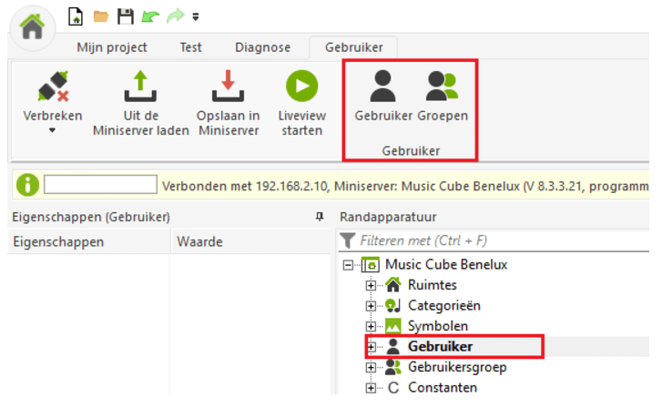 Gebruikersbeheer - NLNL Loxone Smart Home