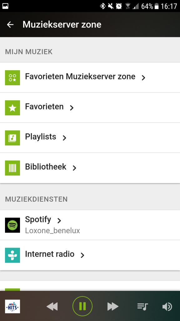 Muziekserver Zone Functiebouwsteen - NLNL Loxone
