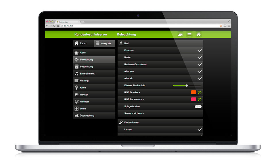 Visualisatie Types - Loxone Smart Home Oplossingen NL