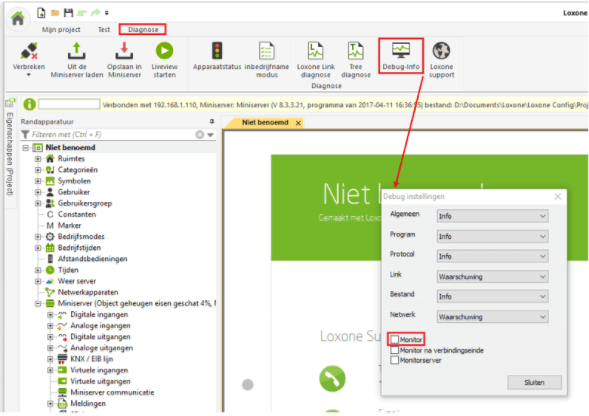 Loxone Monitor - NLNL Loxone
