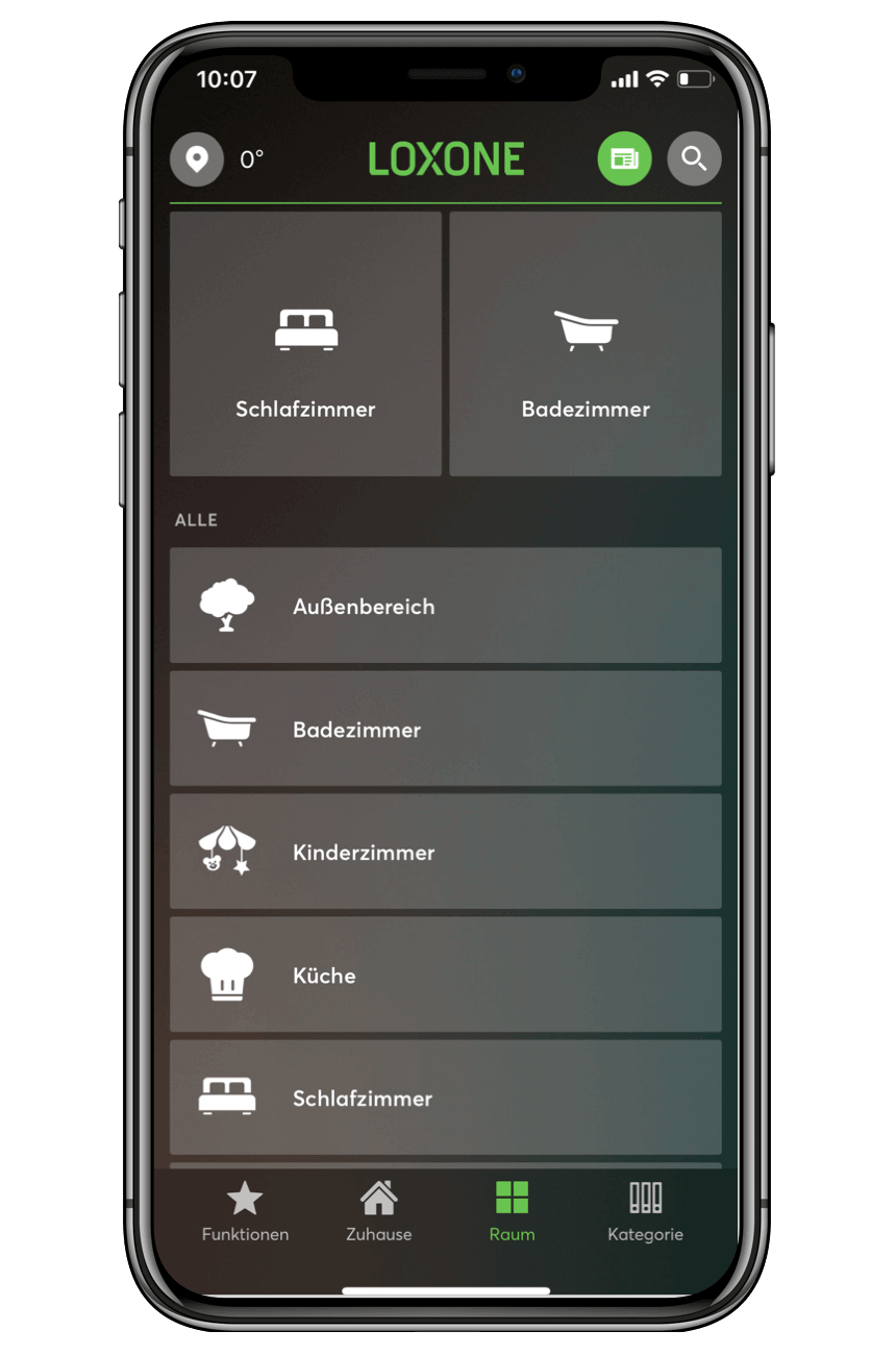 Smart Home Apps - Loxone