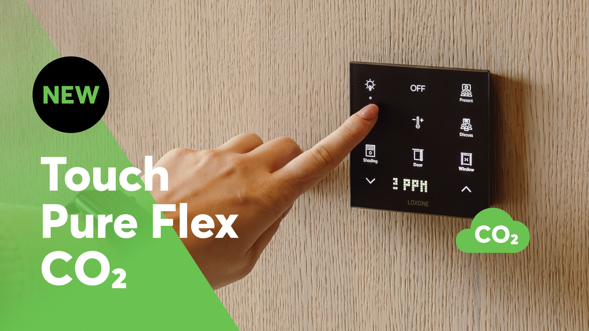 Nieuw: Touch Pure Flex CO₂ | Loxone
