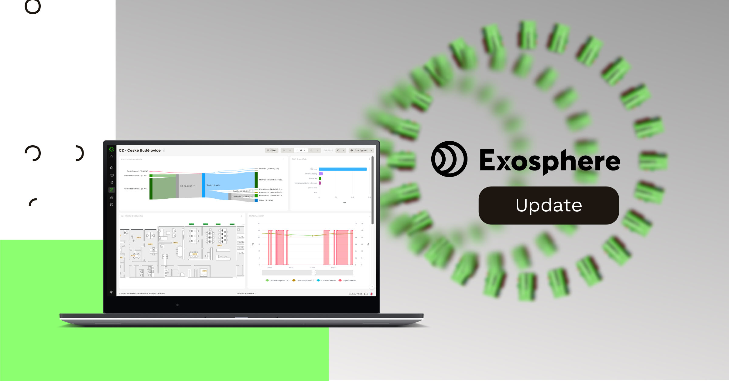 Exosphere: verbeterde analyse & eenvoudigere navigatie | Loxone