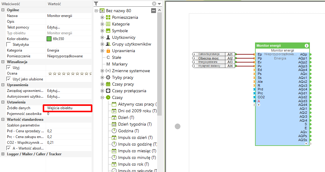 Monitor energii - Loxone Dokumentacja